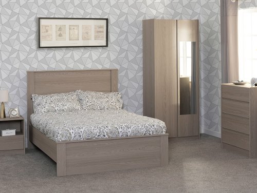 Seconique Paris Smoked Ash Bedroom Furniture - Flat Packed Bedroom ...