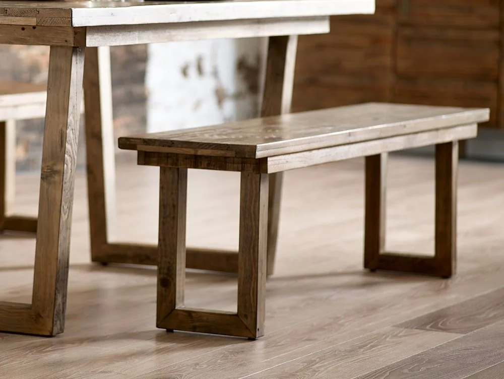 Julian Bowen Woburn 160cm Reclaimed Pine Dining Bench