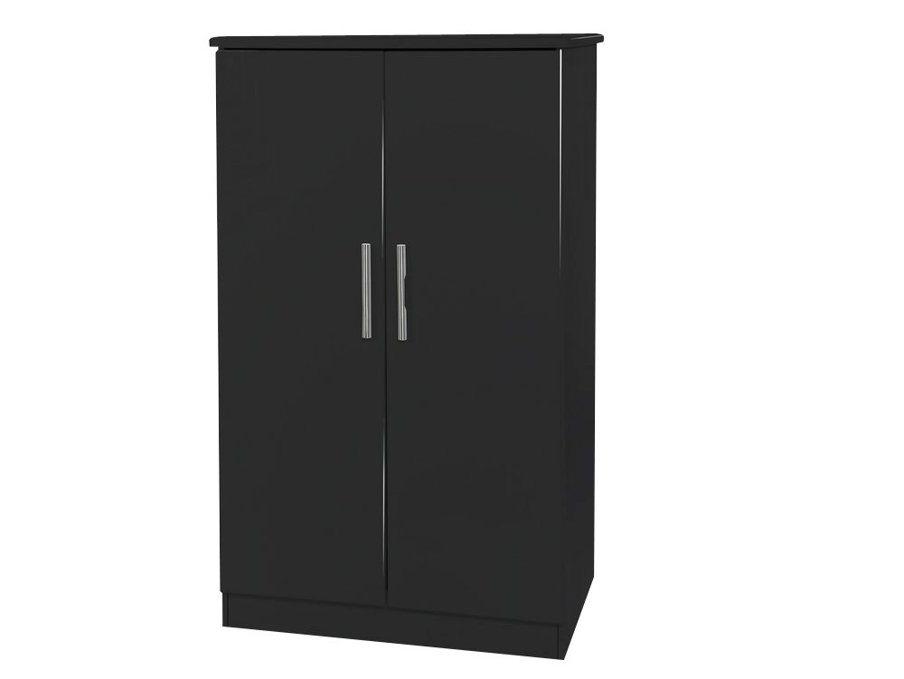 Black gloss single wardrobe store