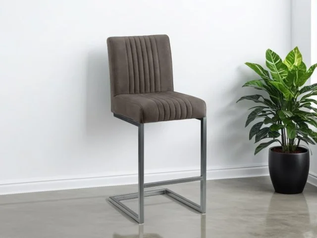 Grey suede bar stools store