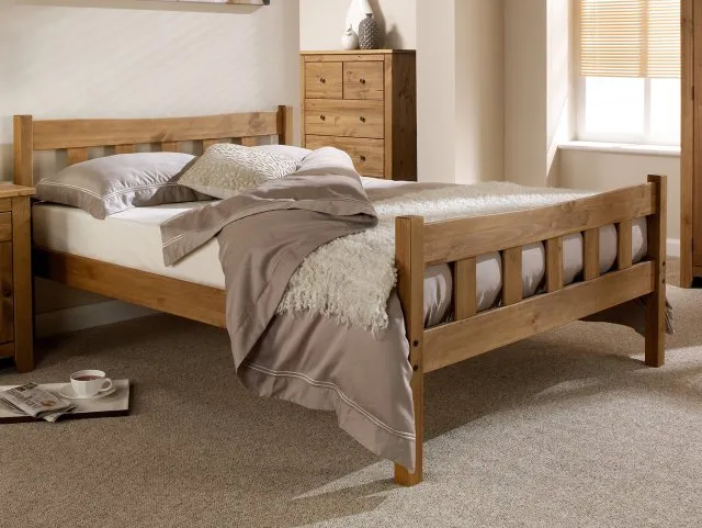 LPD Havana 4ft6 Double Pine Wooden Bed Frame